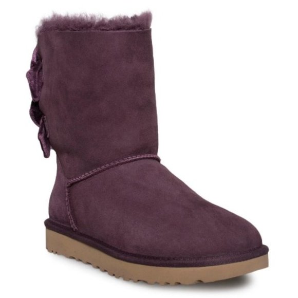 UGG | Shoes | Ugg Bailey Bow Ii Velvet Ribbon Port Boots | Poshmark